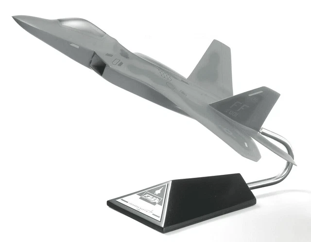 USAF LOCKHEED BOEING F-22 Raptor Desk Display Fighter Jet Model 1/48 ES ...