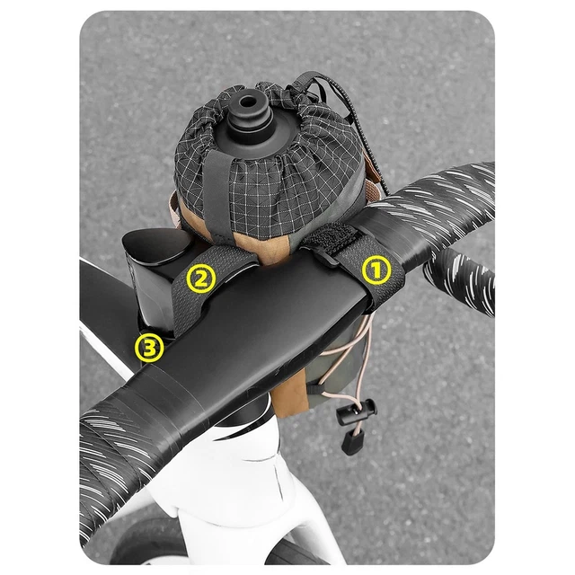 QUICK ATTACH STRAPS Bike Bottle Bag Cycling Drink Holder Polyester ...