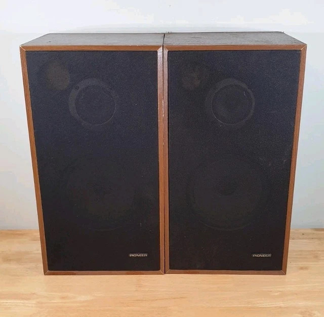 VINTAGE PIONEER CS-313A Hi-Fi Bookshelf Speakers Tested Working SEE ...
