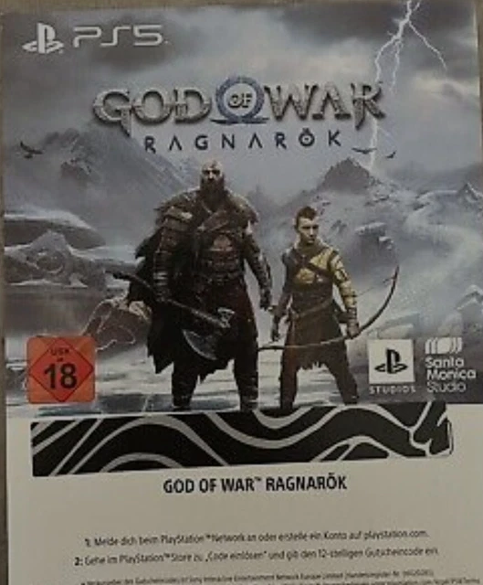 GOD OF WAR Ragnarök - PS5 PlayStation 5 - Downloadcode NEU Unbenutzt EUR 24,50 - PicClick DE