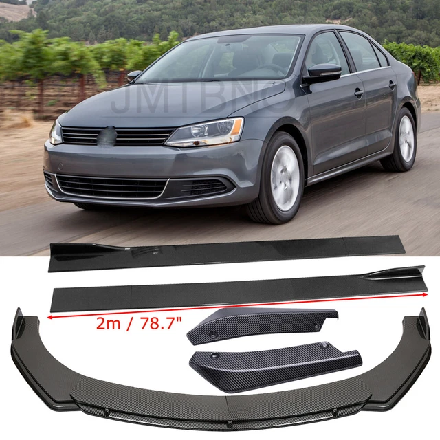 FOR VW JETTA MK6 MK7 Carbon Fiber Front Bumper Spoiler / Side Skirt ...