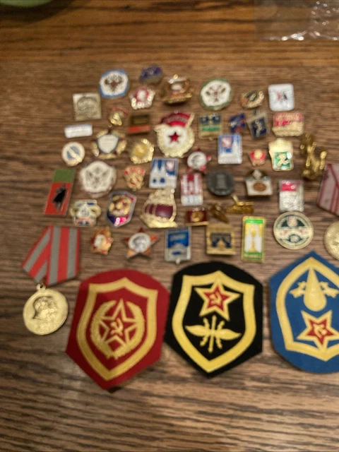 VTG SET OF 49 Soviet AWARD MEDAL badges Memorabilia USSR £64.83 ...
