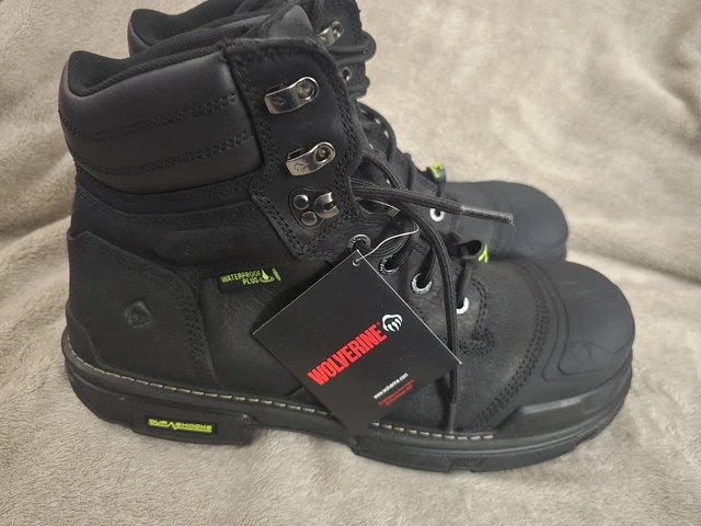 NWOB MEN'S WOLVERINE Composite TOE Work Boots Size us 14-D £45.14 ...