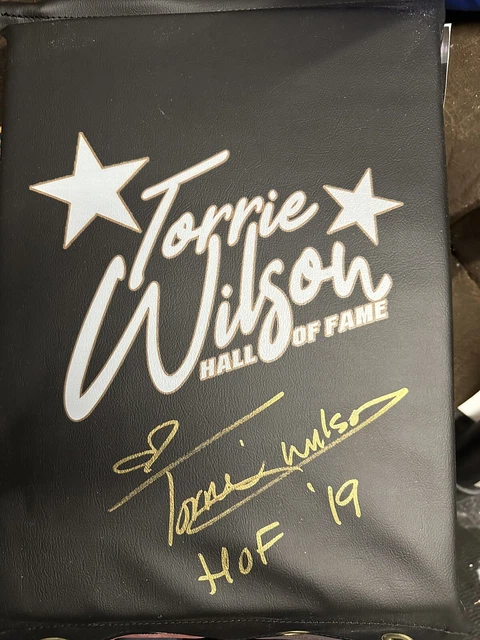 WWE WWF WCW Torrie Wilson Wrestling Signed turnbuckle w Highspots COA £ ...