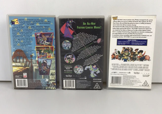 TOY STORY & Buzz Lightyear VHS Video Cassette Tapes X 3 £26.88 ...