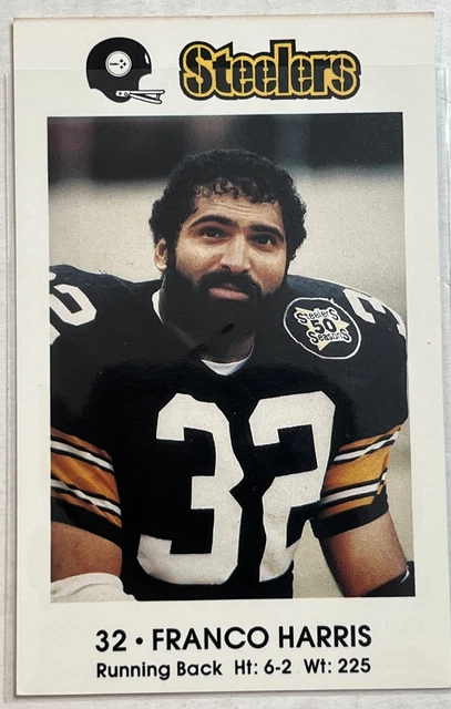 1983 PITTSBURGH STEELERS Police Franco Harris HOF Coca Cola Kiwanis ...