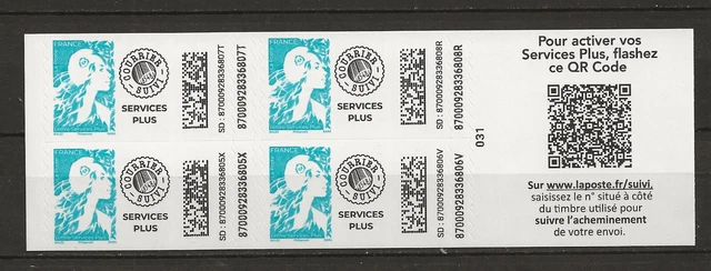 FRANCE CARNET 4 timbres Marianne de l'avenir 2024 Lettre services plus ...