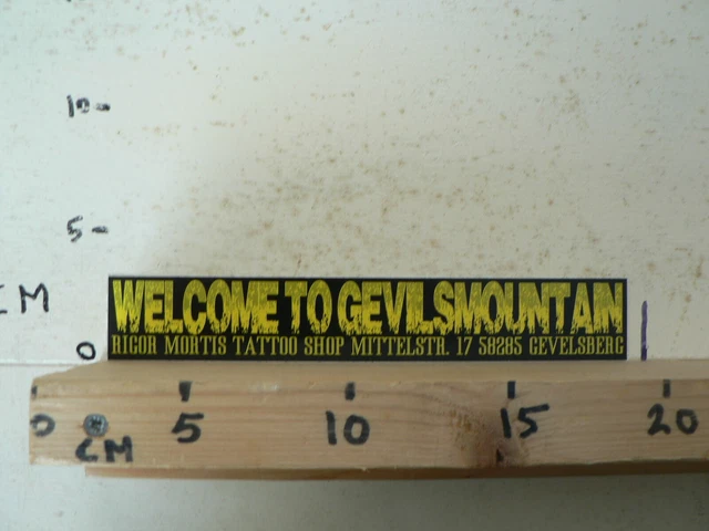 STICKER,DECAL TATTOO WELCOME To Gevilsmountain Rigor Mortis Tattoo Shop ...