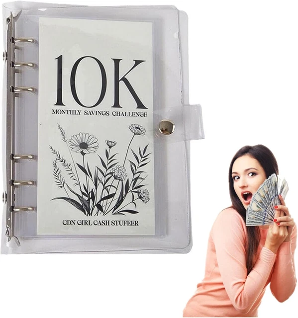 12-MONTH MONEY SAVINGS Challenge Binder, Envelope Challenge Book for ...
