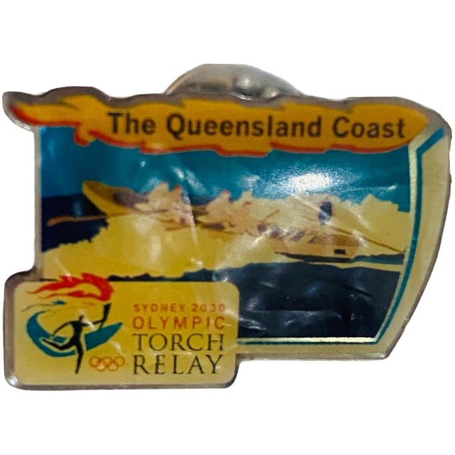 THE QUEENSLAND COAST - Sydney 2000 Olympic Torch Relay Pin Badge ...