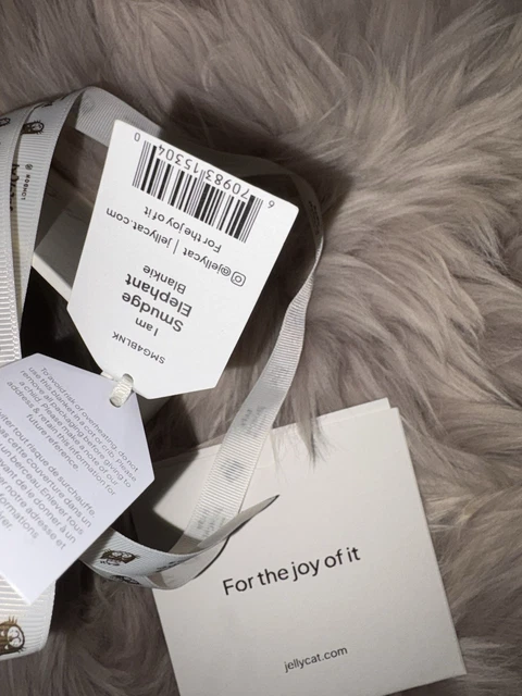 JELLYCAT LUXE SMUDGE Elephant Blankie New In Box £83.90 - PicClick UK