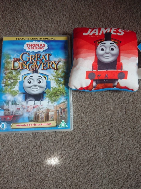 THOMAS THE TANK Engine & Friends DVD & James Small Soft Plush Toy ...