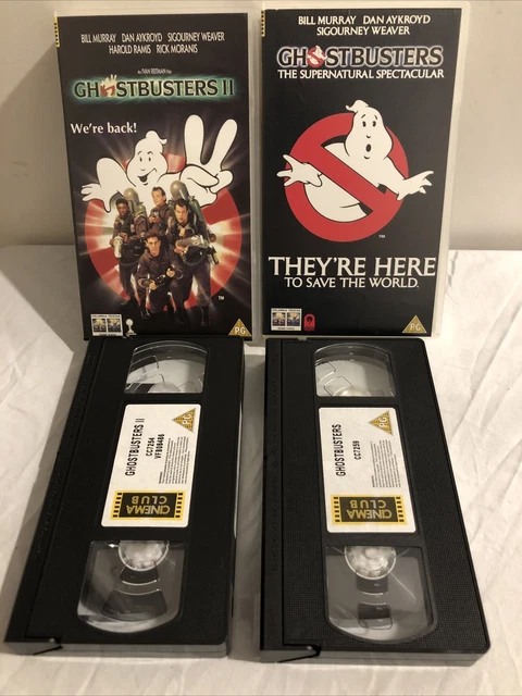 2 X VHS Ghostbusters 1 and 2 (VHS/SUR, 1995/1996) EUR 23,34 - PicClick IT