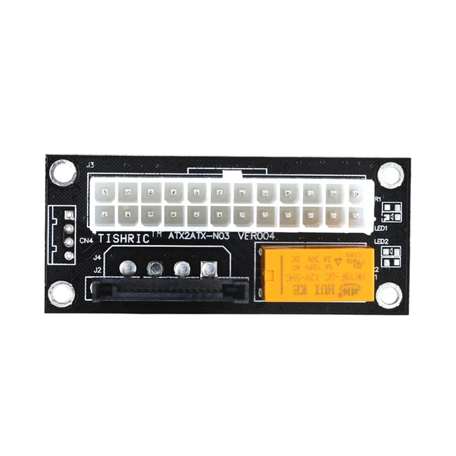 RISER CONNECTOR ADD2PSU ATX 24Pin to 4P/SATA Dual PSU Power Supply Sync ...
