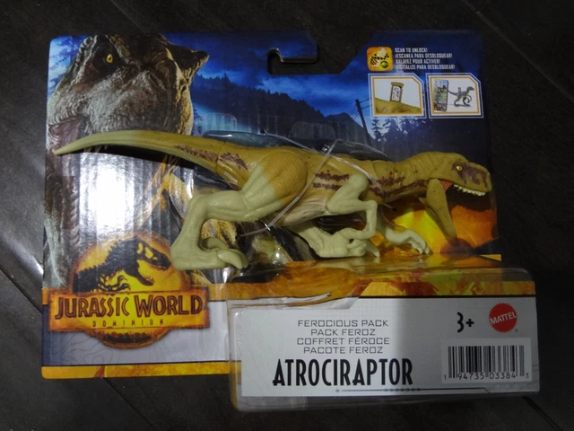 JURASSIC WORLD DOMINION Ferocious Pack Atrociraptor Panthera Figure ...