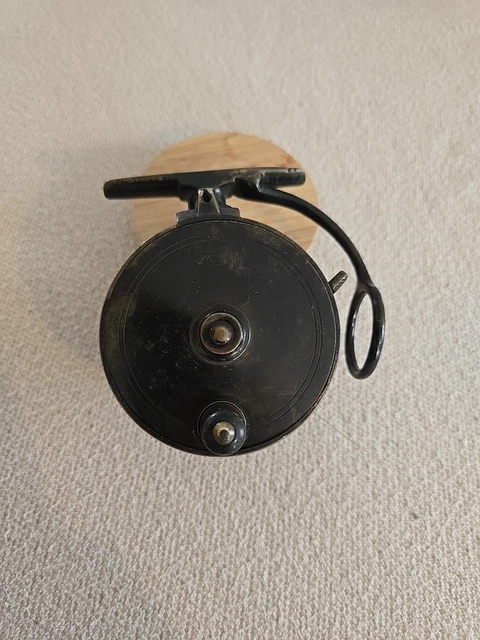 VINTAGE MALLOCHS OF Perth, Brass, Side Caster Reel In Stunning Working ...
