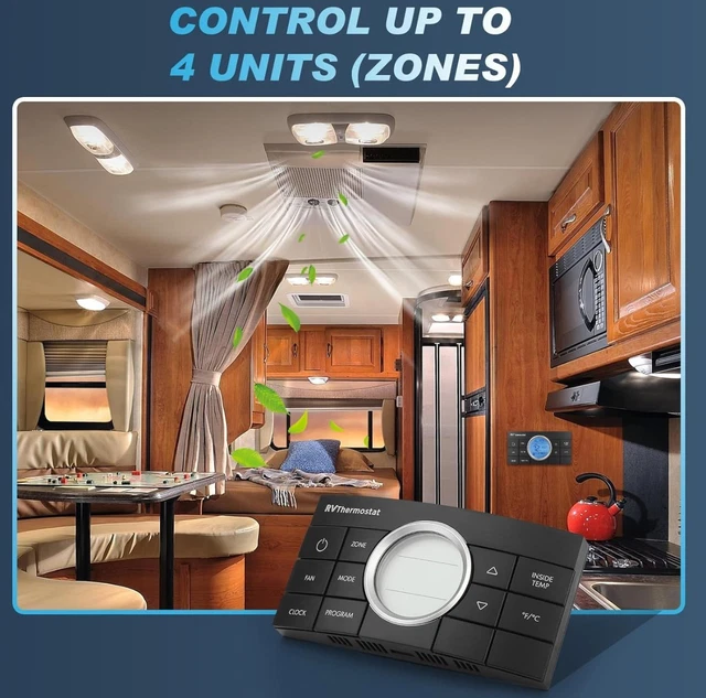RV THERMOSTAT 10 Buttons Multi Zone Comfort Control Center 2 3314082. ...