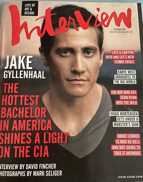 INTERVIEW MAGAZINE OCTOBER 2007 Jake Gyllenhaal on cover £9.31 ...