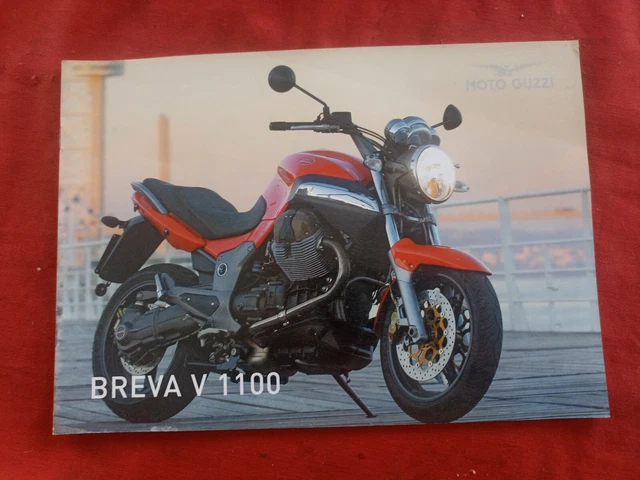 MOTO GUZZI BREVA 1100 depliant originale italiano brochure Catalogo EUR ...