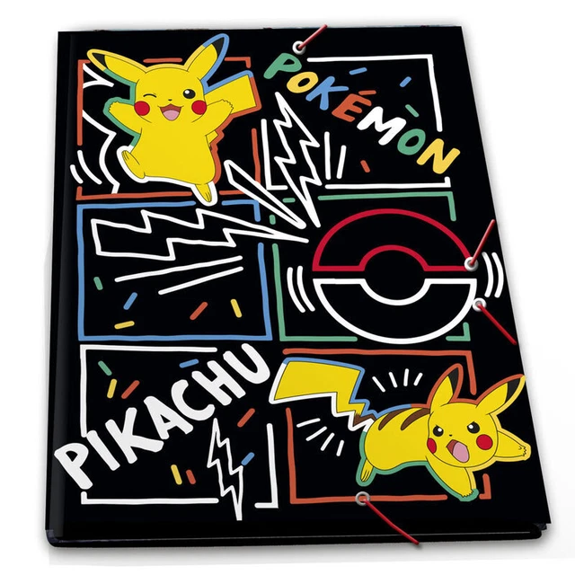 334050 POKEMON PIKACHU A4 folder with flaps EUR 20,99 - PicClick FR