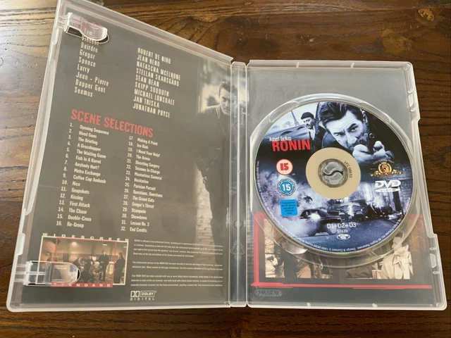 RONIN DVD 2000 Robert De Niro Film Action & Adventure Region 2 EUR 3,78 ...