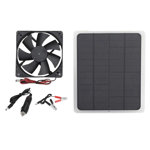 SOLAR PANEL EXHAUST Fan 20W 12V USB Solar ed Fan Outdoor IP65 ...
