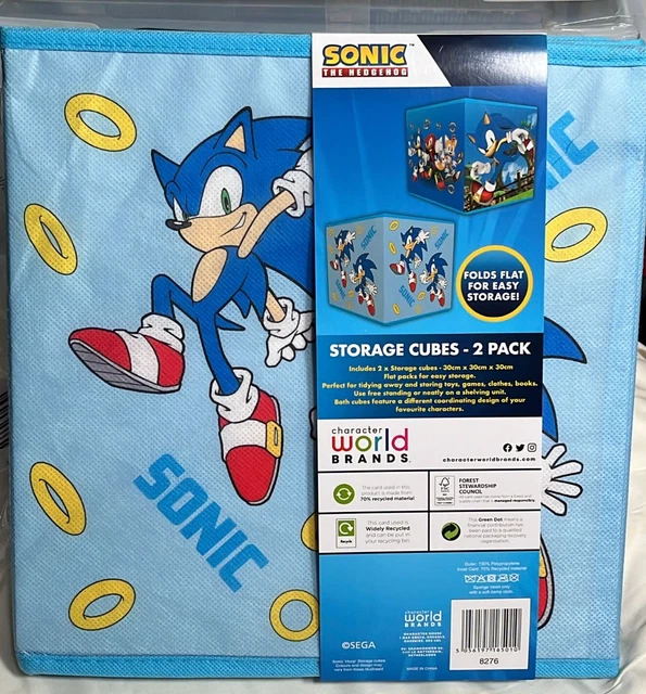 SONIC THE HEDGEHOG Officially Licensed Kids Storage Cube For Kids -SEE ...