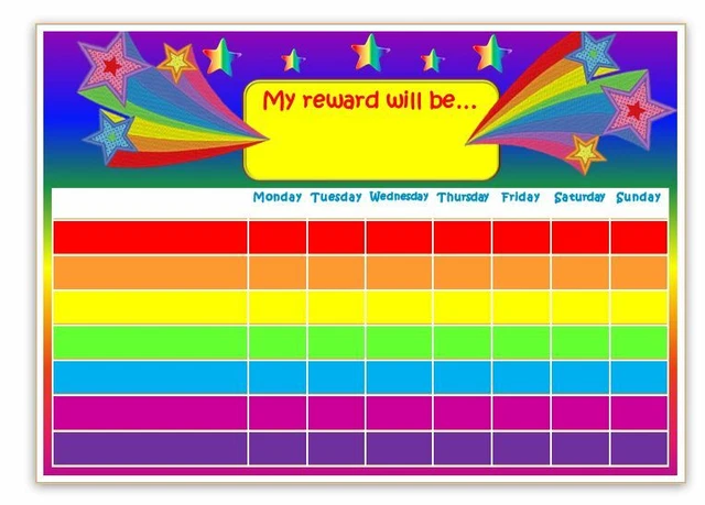 MAGNETIC- LION - Reward Chart -Behaviour-chores-potty-tasks-FREE pen ...