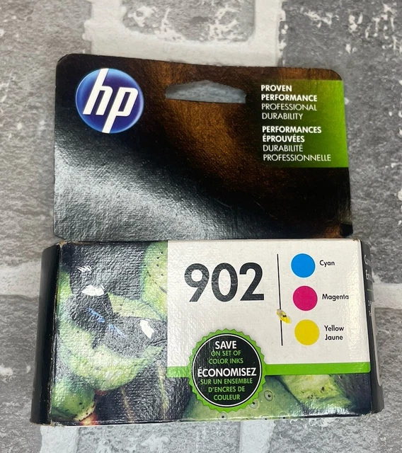 GENUINE HP 902 Tri-Color Cyan Magenta Yellow Ink Cartridges Exp. Oct ...