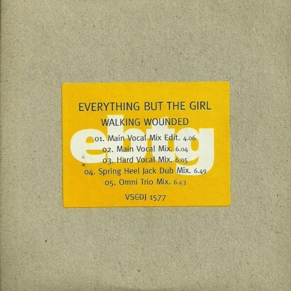 EVERYTHING BUT THE Girl - Walking Wounded (CD, single, promo, voiture) EUR 11,92 - PicClick FR