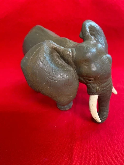 2004 SCHLEICH GERMANY Retired Elephant w Tusks 5" Length 4" Tall £10.90 ...