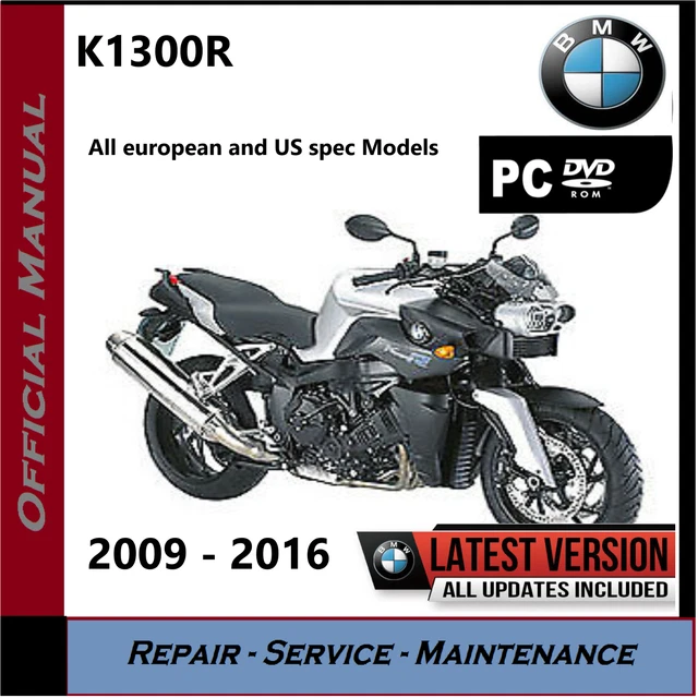 BMW K1300R WORKSHOP Service Repair Shop Manual 2009 - 2016 K 1300 R K43 ...