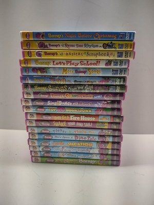 BARNEY DVD LOT 18 DVDs 1 CD, Purple Dinosaur EUR 62,29 - PicClick DE