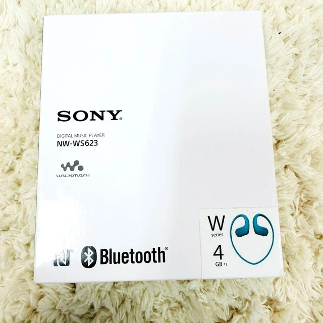 SONY NW-WS623 HEADPHONE Integrated Walkman 4GB Blue Waterproof New From ...