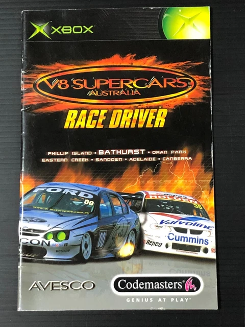 XBOX - V8 Supercars Australia Race Driver (Xbox Original Manual) NO ...