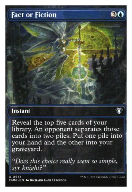 FACT OR FICTION (Borderless) Commander Masters #631 - MTG - Neuf + EUR ... FACT OR FICTION (Borderless) Commander Masters #631 - MTG - Neuf + EUR ...