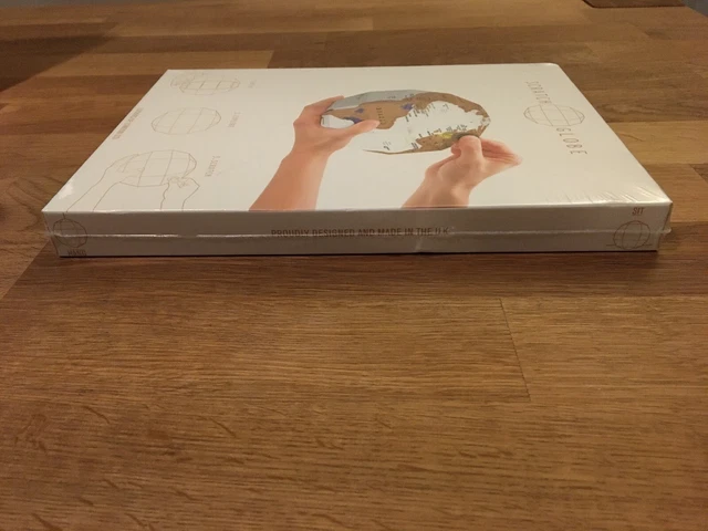 3D SCRATCH EARTH Globe World Travel Map White Gold Cardboard Luckies ...