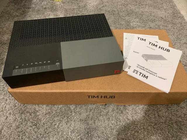MODEM TIM HUB Router Adsl2+ Vdsl Evdsl Fibra Ftth E Fibra Fttc Misto ...