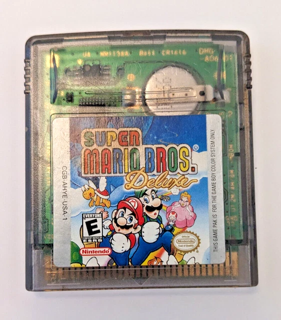 SUPER MARIO BROS. Deluxe GBC GB (Nintendo GameBoy Color, 1999) Game ...