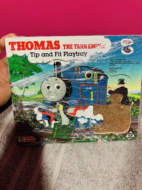 VINTAGE 1990 THOMAS the Tank Engine Tip and Fit Playtray NIP New ...