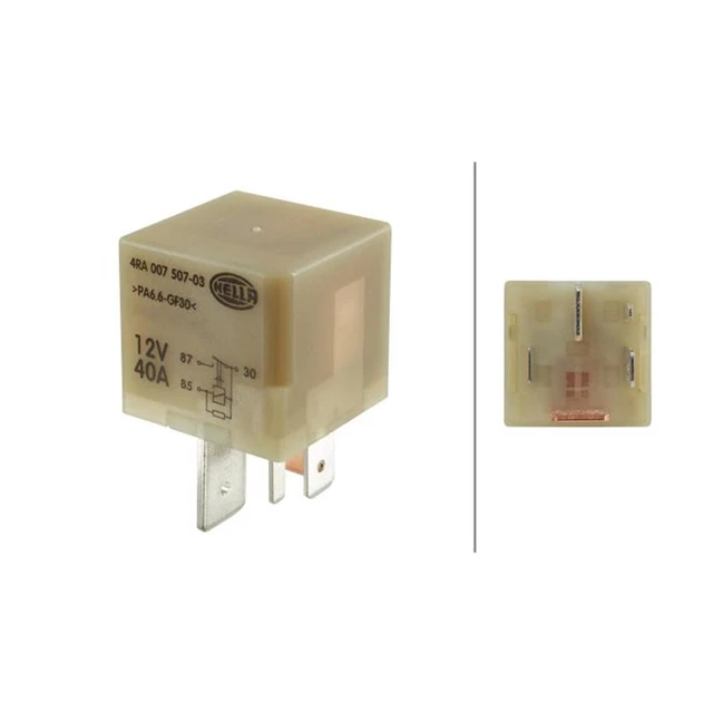 HELLA GLOW HEATER Plug System Relay 4RA 007 507-031 FOR Golf Caddy ...