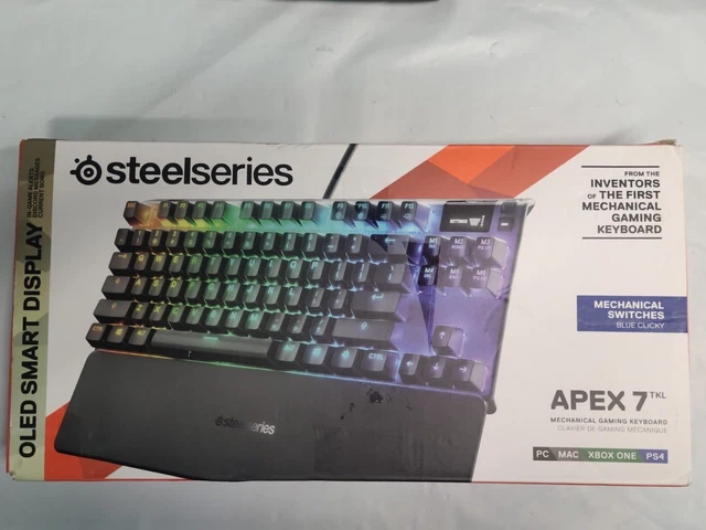 STEELSERIES APEX 7 TKL RGB Mechanical Gaming Keyboard - (64758)- Black ...