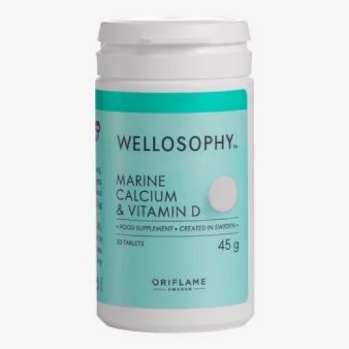 ORIFLAME WELLOSOPHY MARINE Calcium & Vitamin D - 30 Chewable Tablets £ ...