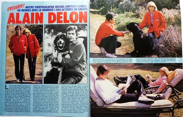 ALAIN DELON_MIREILLE DARC => Press Cut 3 Pages 1980 / Clipping £4.26 ...