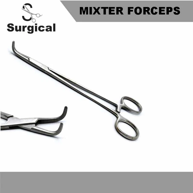 VETERINARY HEMOSTATIC FORCEPS Curved Surgical Mixter Instruments ...