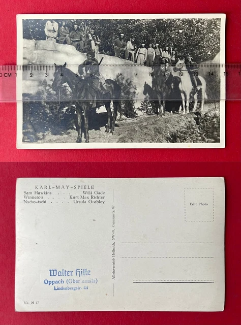 ALTE FOTO AK KARL MAY Spiele Schauspieler Sam Hawkins Winnetou ( 138711 ...