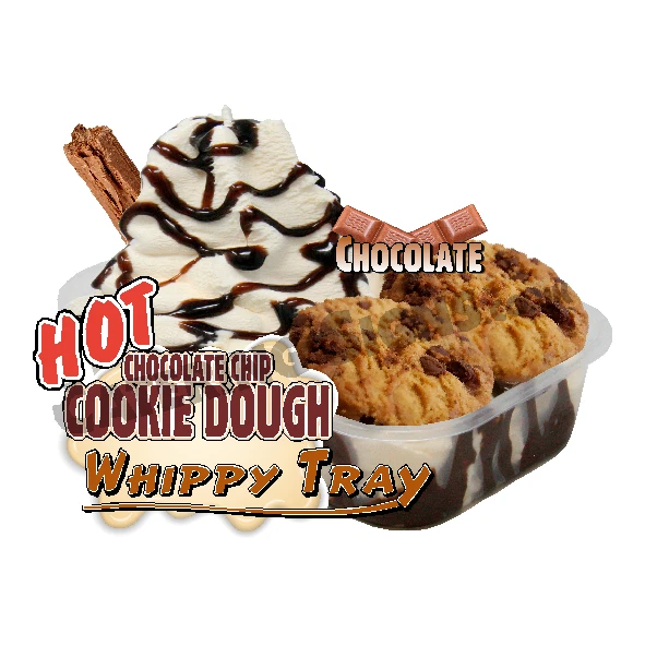 CHOCOLATE HOT COOKIE Dough Tray Whippy Ice Cream Sticker - Catering ...