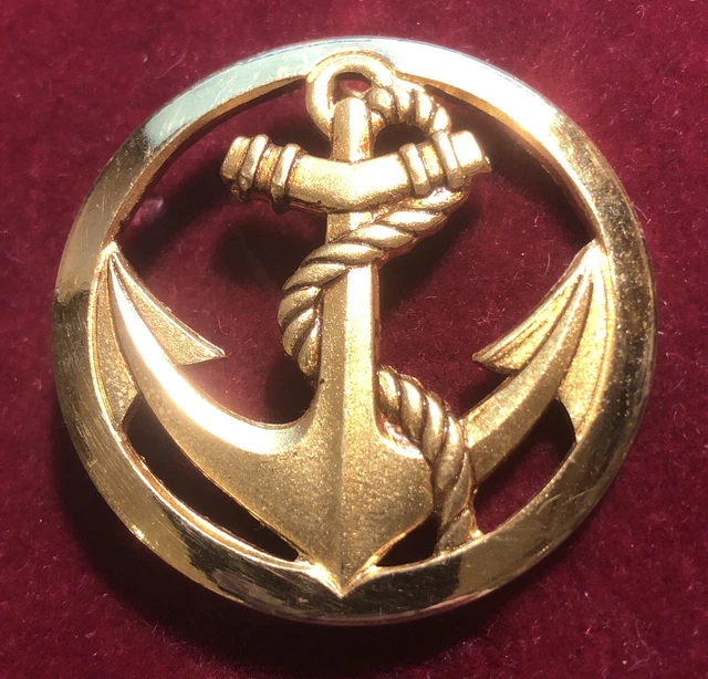 FRENCH ARMY BERET Badge Marine Infantry Troops Stamped Drago Paris ...