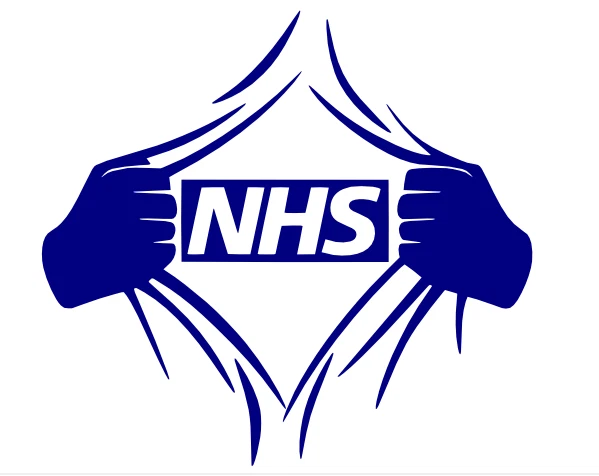 NHS SUPERHERO CHARITY Modern Car/Van Sticker Nurse/Doctor Window wall ...