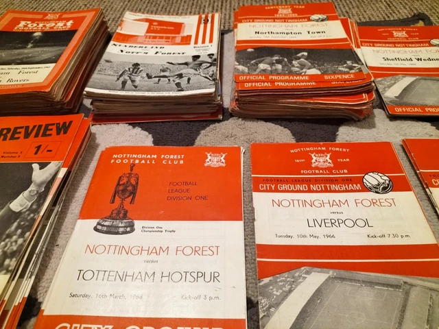 NOTTINGHAM FOREST PROGRAMMES Bundle from The 1960s £21.52 - PicClick UK